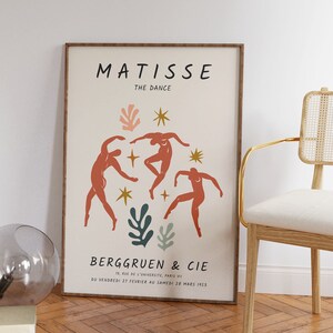 Henri Matisse the Dance Print, Abstract Exhibition Poster, Trendy ...