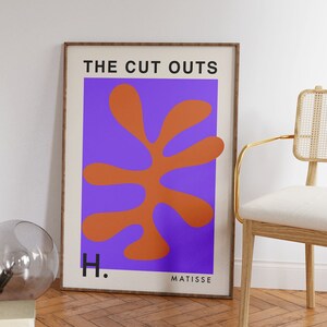 Henri Matisse Cut Outs Print, Eclectic Colorful Wall Art, Museum ...