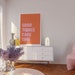 Affirmation Wall Art Set of 3 Prints, Funky Orange and Pink Posters ...