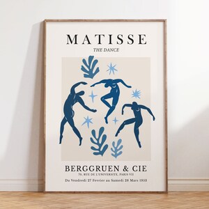 Henri Matisse the Dance Print, Blue Printable Wall Art, Museum ...