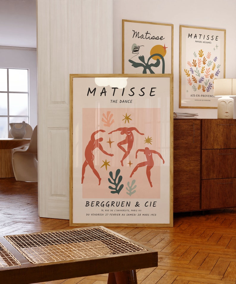 Henri Matisse the Dance Print, Abstract Exhibition Poster, Earth Tone ...