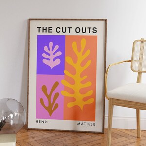 Henri Matisse Cut Outs Print, Eclectic Colorful Wall Art, Abstract ...
