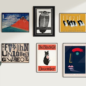 Maximalist Gallery Wall Set, Eclectic Vintage Wall Art, Trendy ...