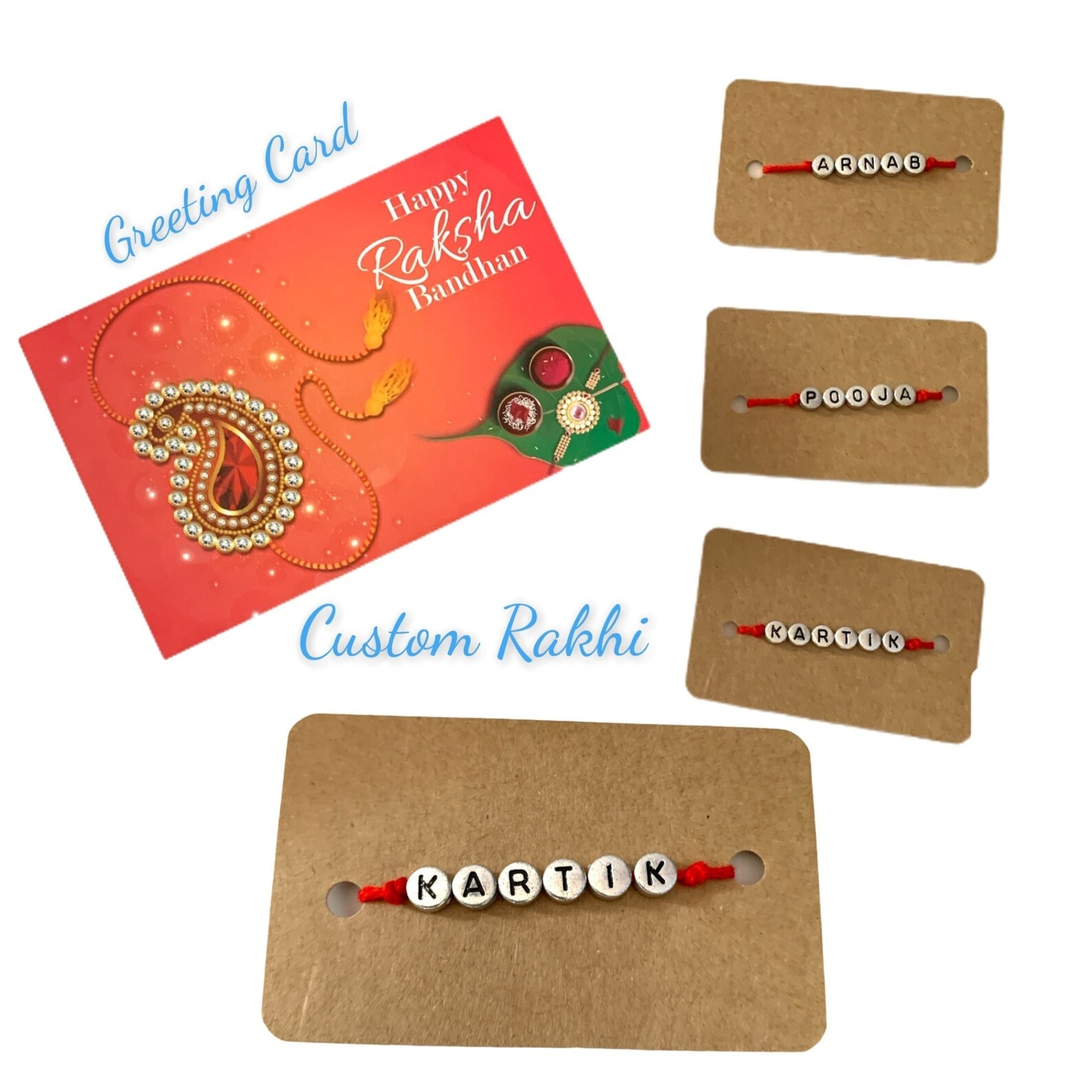 Personalized Name Rakhi for Brother Custom Name Rakhi - Etsy