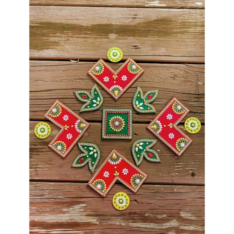 Rangoli Rangoli Set Diwali Rangoli Set Rangoli Decor - Etsy