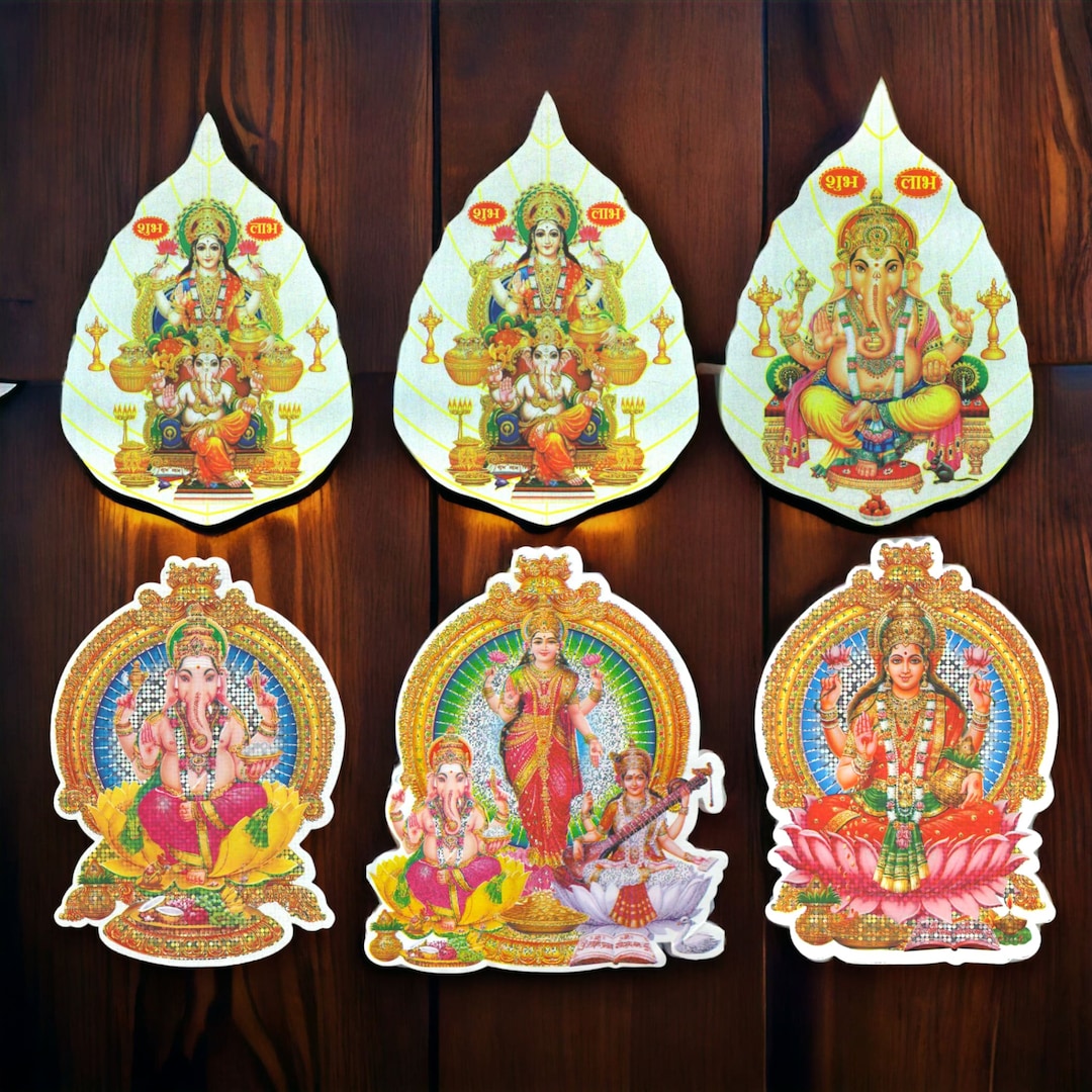 Pooja Room Wall Sticker Ganesh Laxmi Saraswati Puja Mandir - Etsy