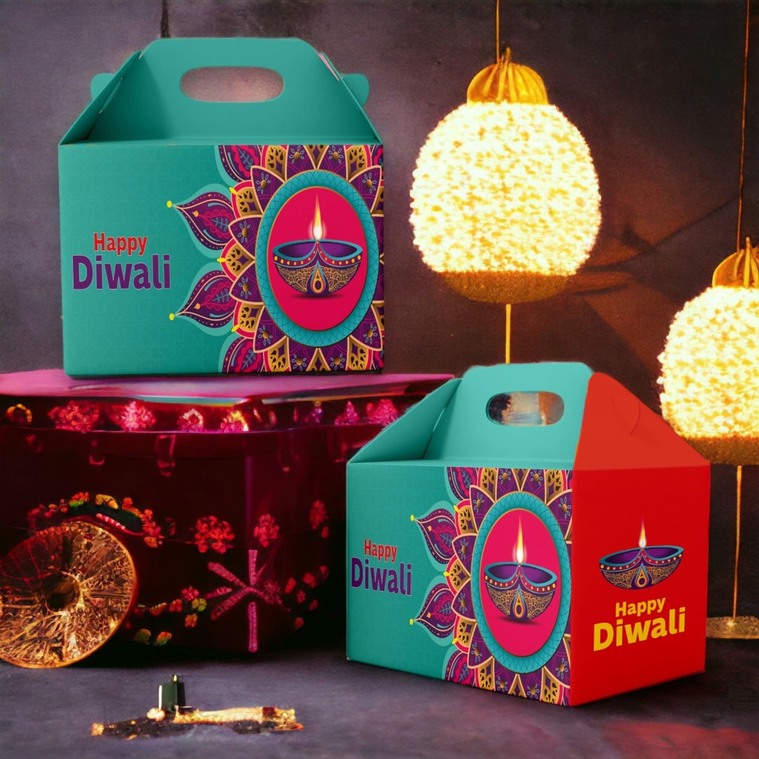 Bulk Diwali Gable Boxes, Happy Diwali Gift Box, Diwali Gifts, Diwali Favors, Diwali Gift Ideas ...