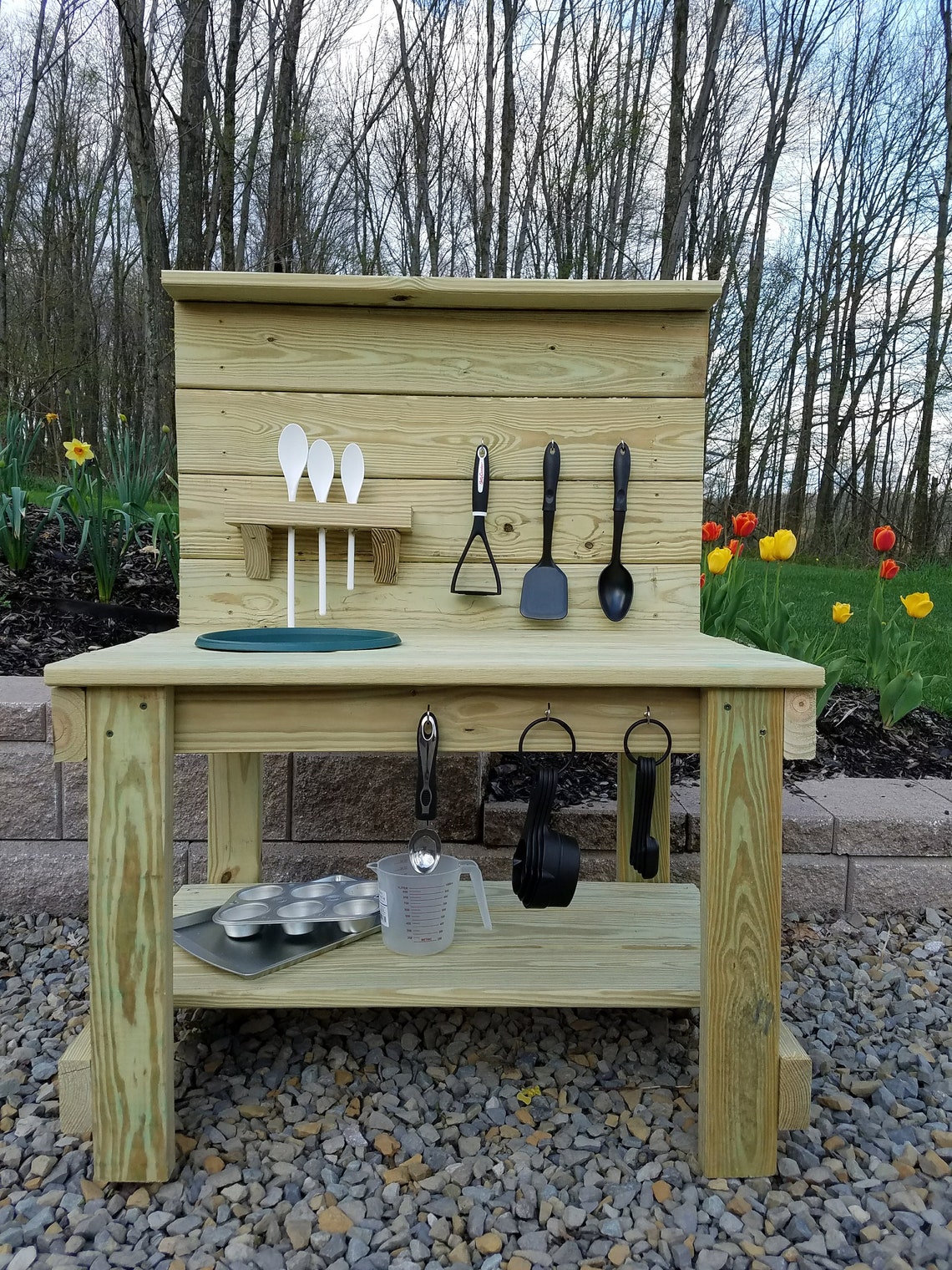 Kids Outdoor Mud Kitchen Plans - Etsy