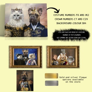 Queen Pet Portrait Royalty Canvas, Custom Pet Portrait From Photo to ...