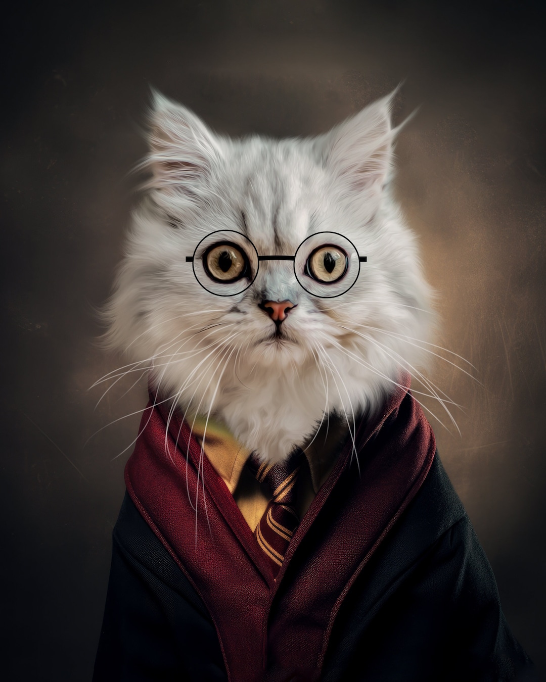 Harry Potter Portrait, Pet Portrait, Harry Style Dog, Custom Wizard Pet ...