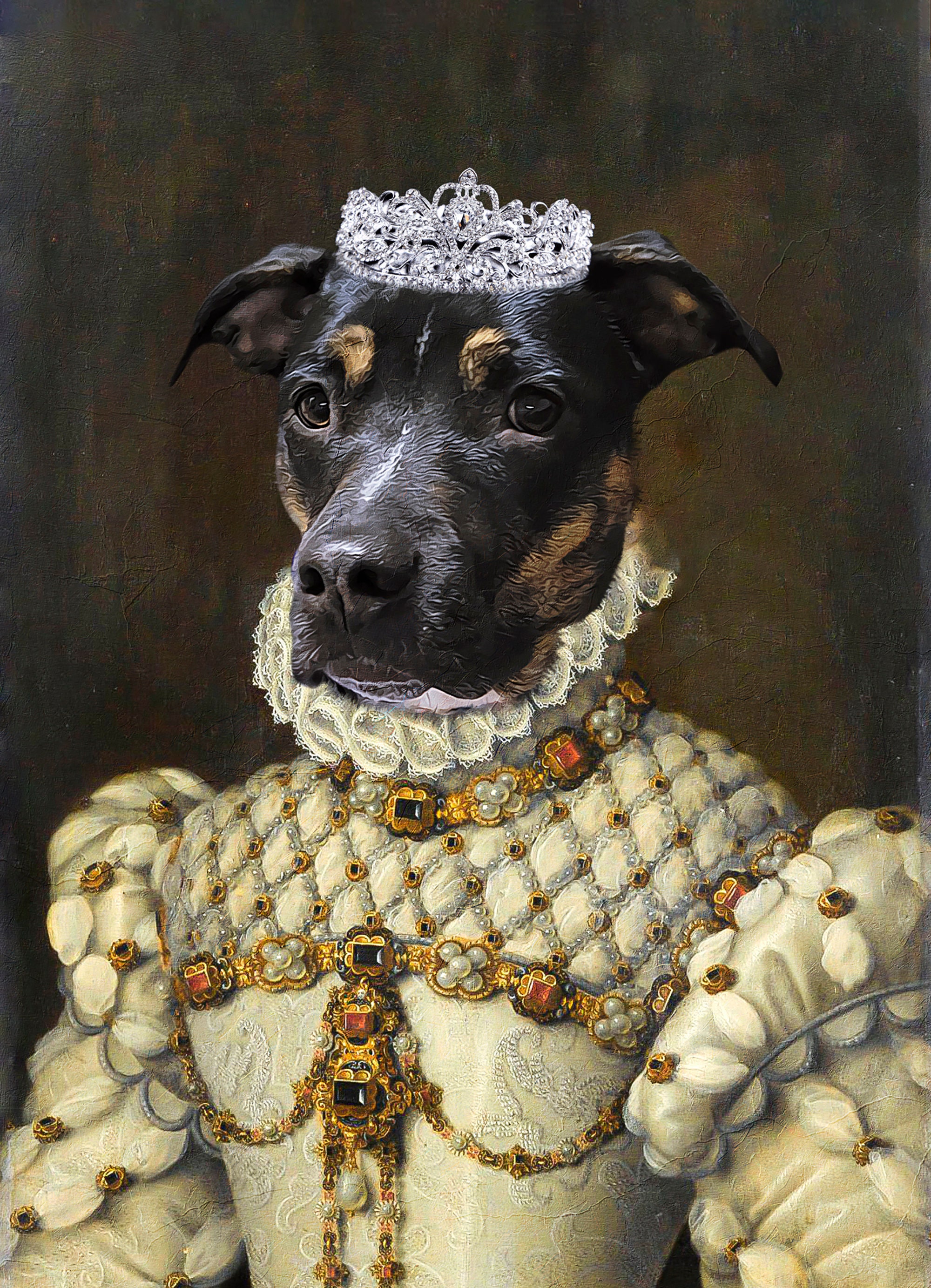 Personalized Pet Portrait Art Pet Dog Wall Art Pet Portrait | Etsy