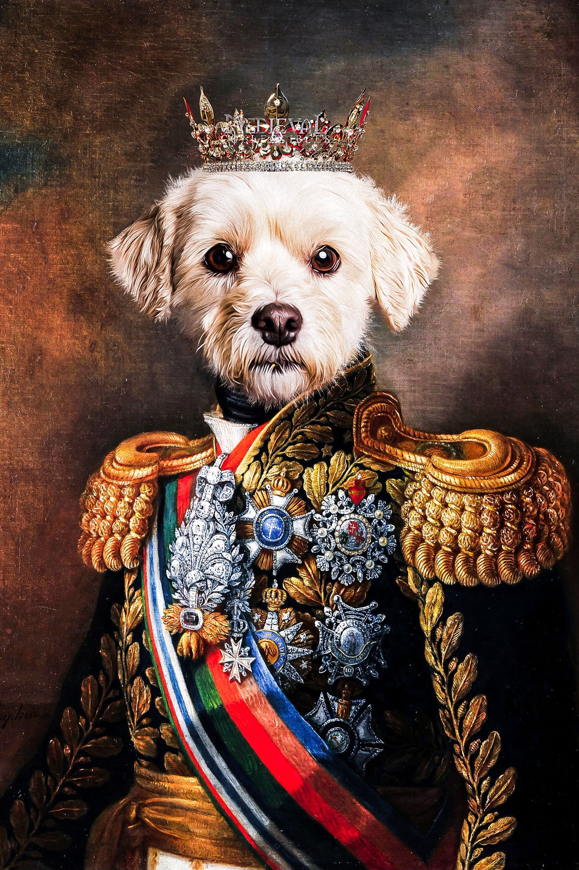 Customizable Pet Portrait of Prince Prince Pet Portrait From | Etsy