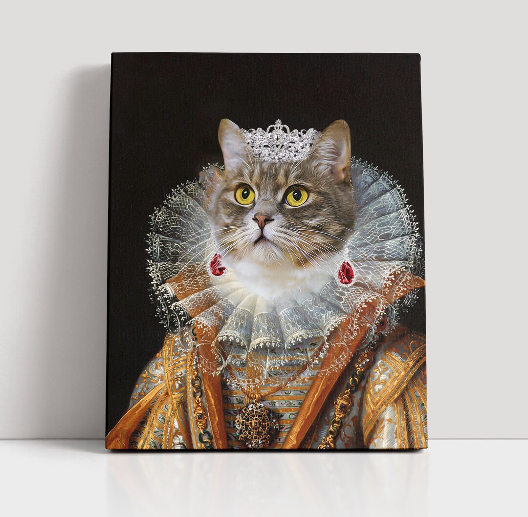 Personalized Pet Portrait Art, Pet Dog Wall Art, Pet Portrait Digital ...