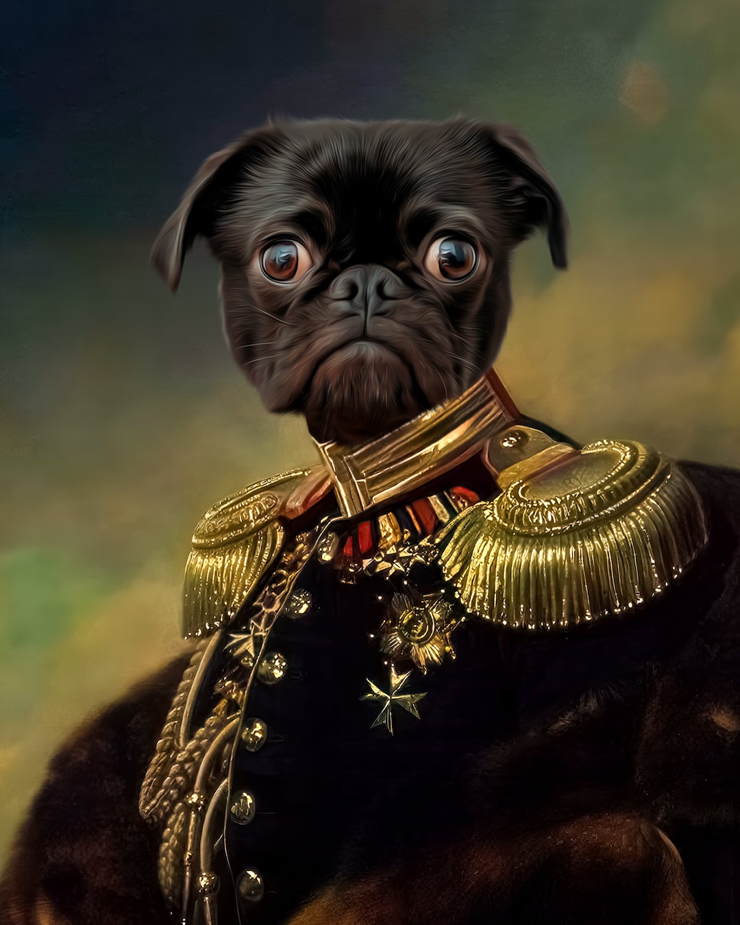 Customizable Pet Portrait of Prince, Prince Pet Portrait From Photo ...