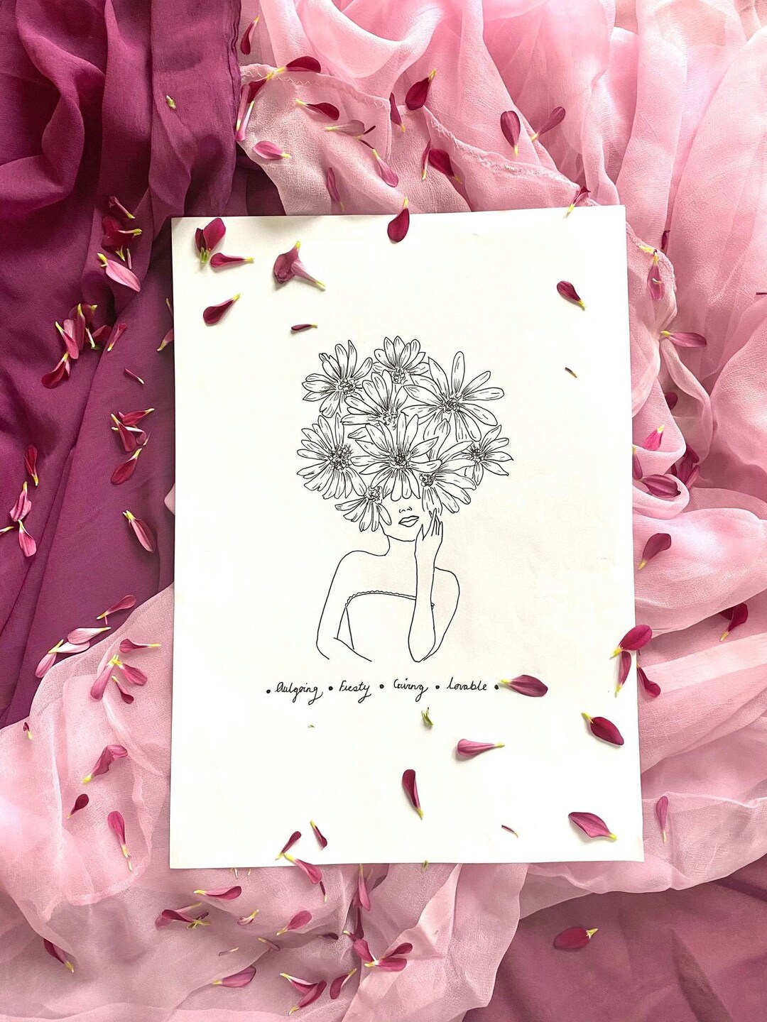 September Birth Month Flower Wall Art Print- Birthday Gift, Wall Prints ...