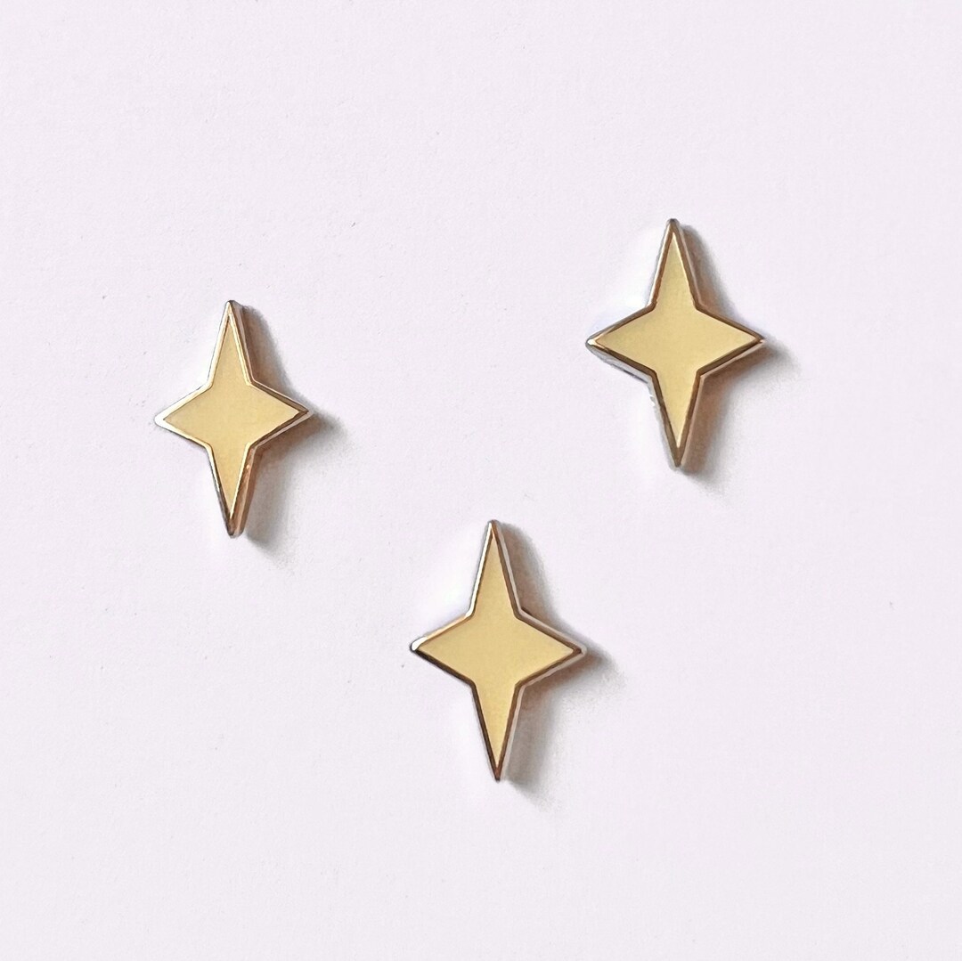 Mini Star Enamel Pins 3ct Filler Enamel Pins Glow in the Dark Spooky ...