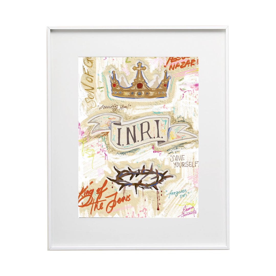 INRI Original Art Print - Etsy