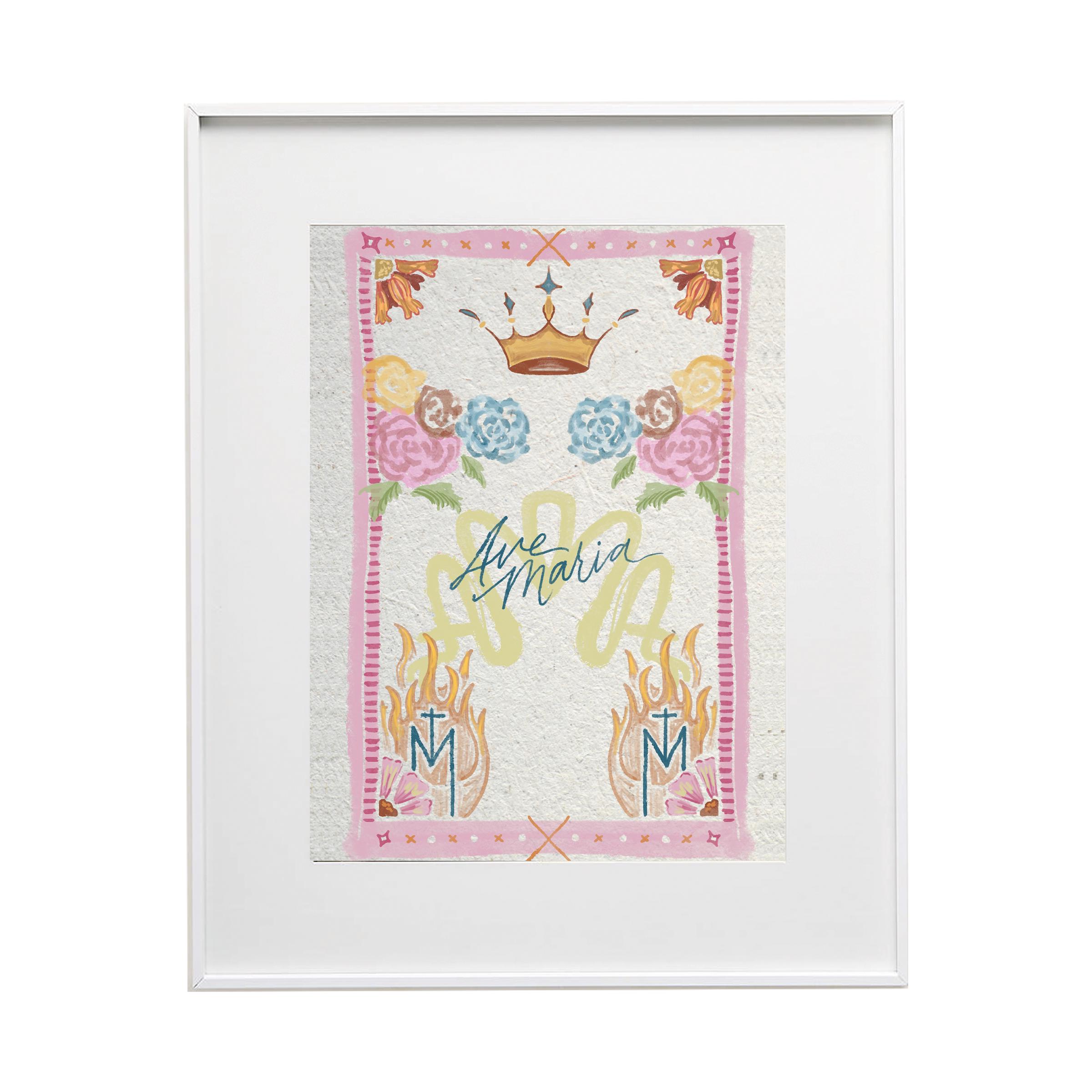 Ave Maria Original Art Print - Etsy