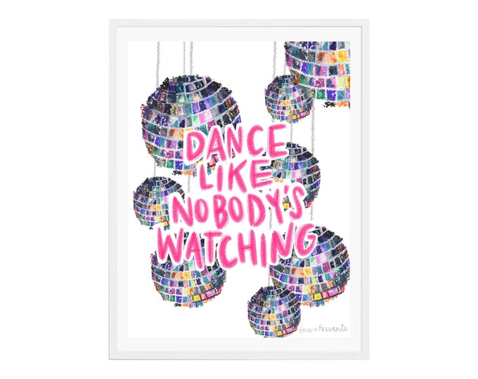 Dance Like Nobodys Watching Original Art Print - Etsy