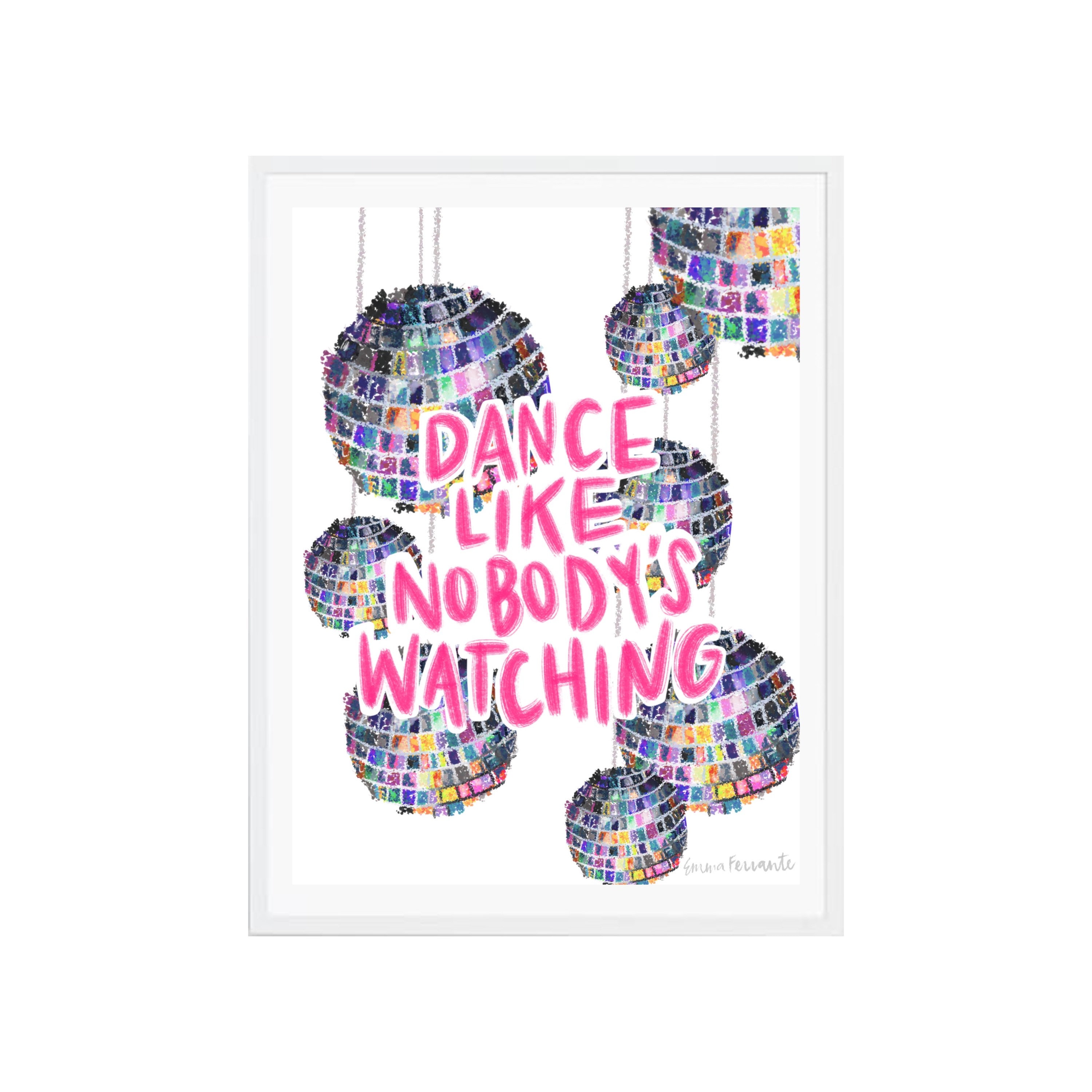 Dance Like Nobodys Watching Original Art Print - Etsy