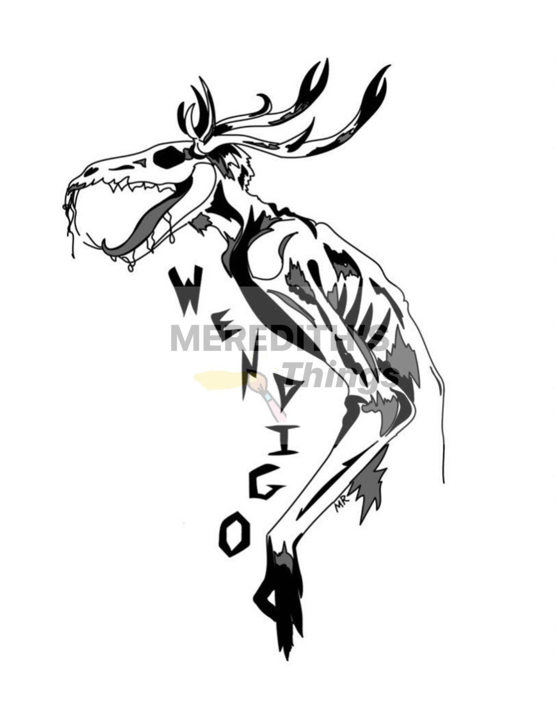 Wendigo Art: Digital Download | Etsy