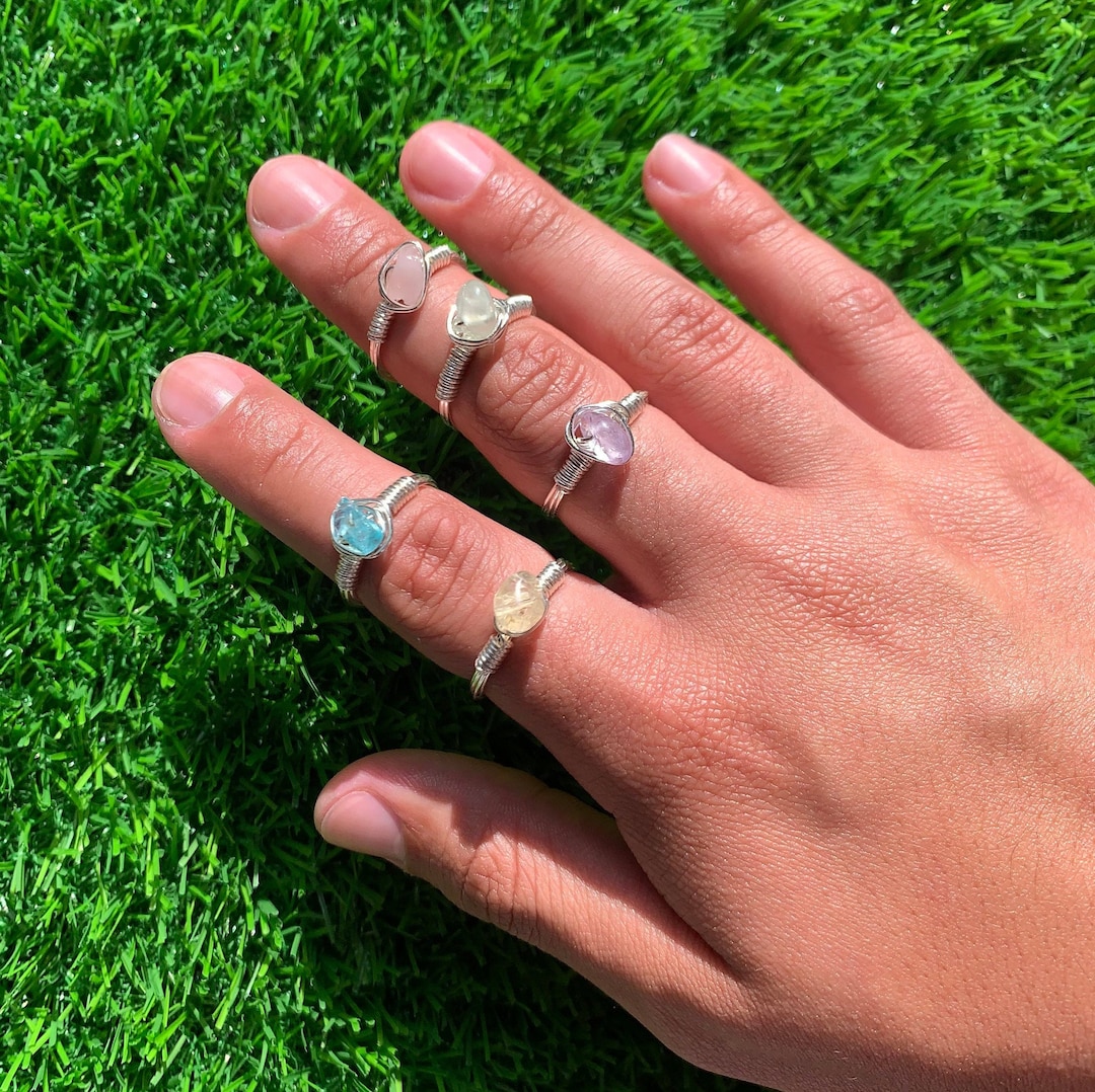 Regular Crystal Rings - Etsy