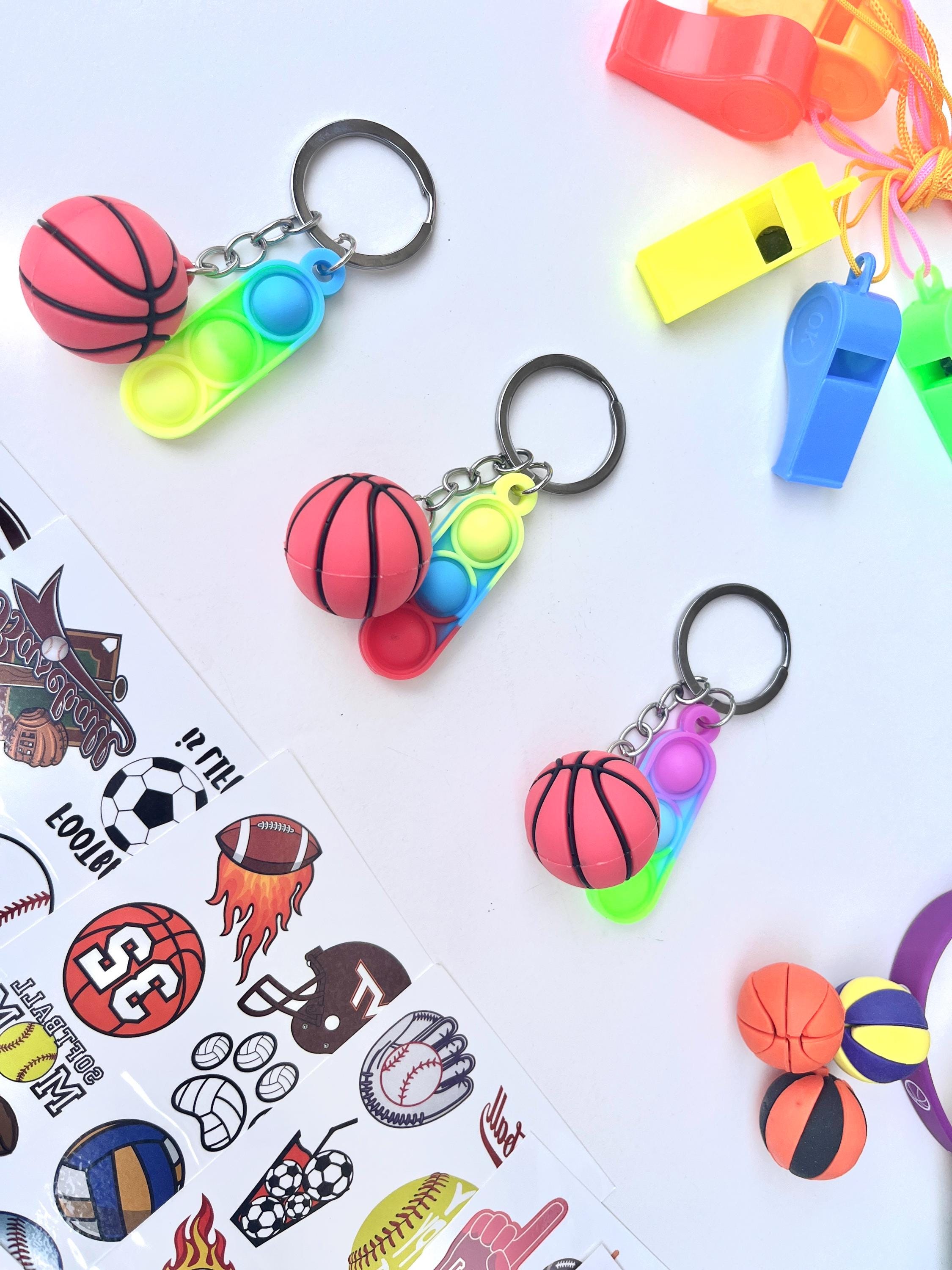 Sports-themed Party Favors | Basketball, Football & Baseball Keychain ...