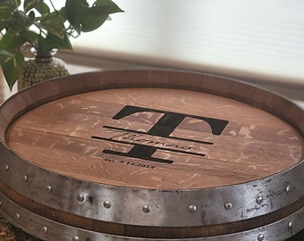 Whiskey Barrel Lazy Susan - Etsy
