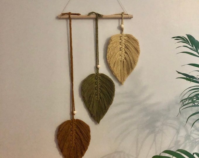 Macrame Kit Leaf Wall Hanging DIY - Etsy