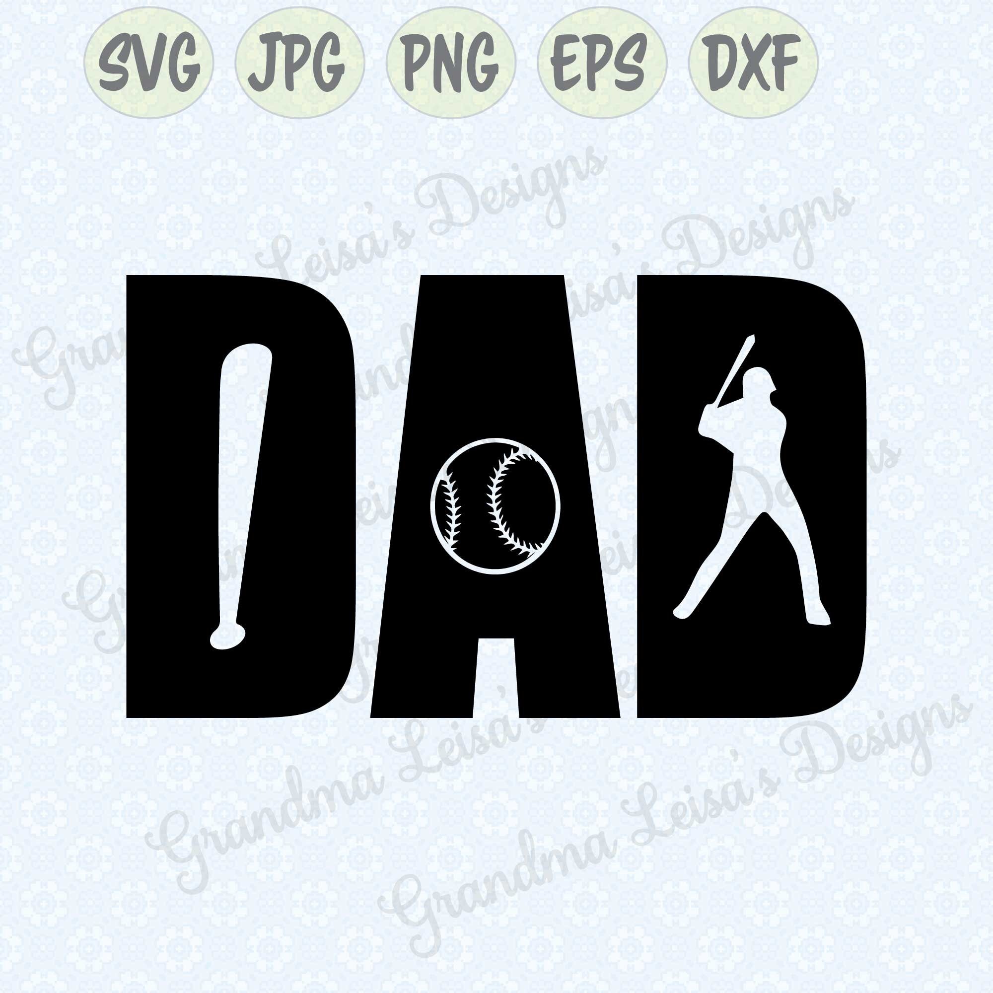 Baseball Dad Svg Png Jpg Dxf Eps Cricut Silhouette Studio - Etsy