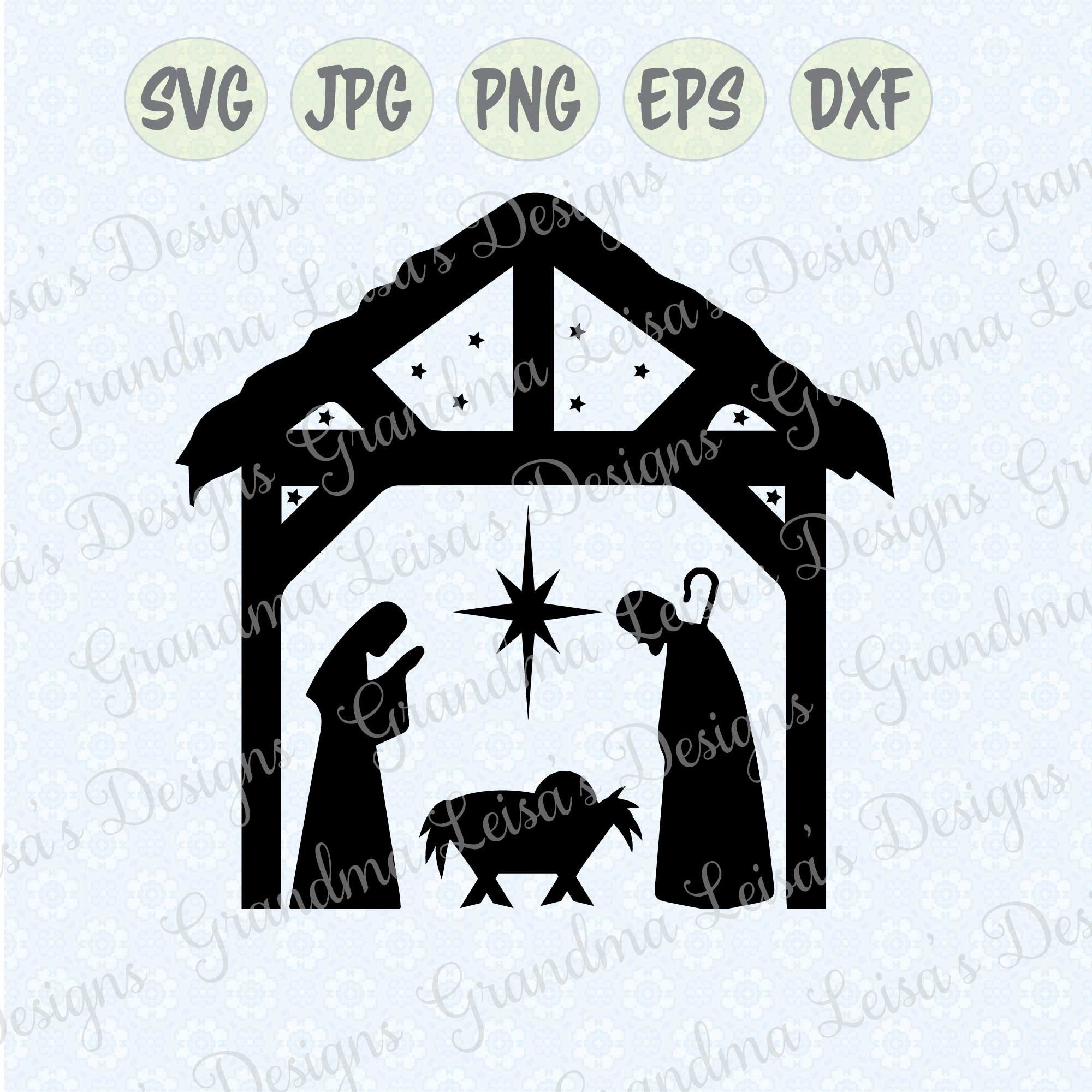 May and Joseph Nativity Svg Png Jpg Dxf Eps Cricut - Etsy