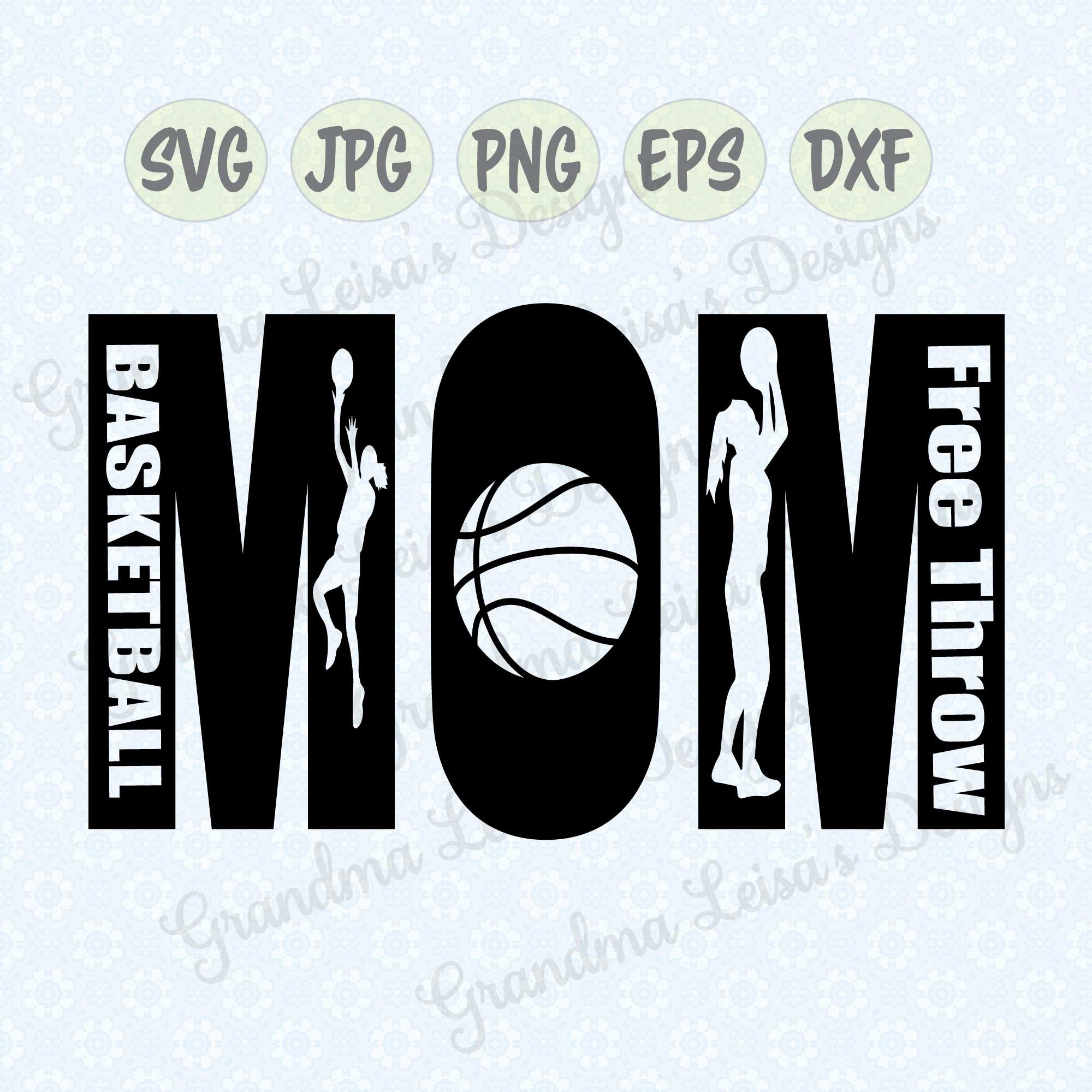 Basketball Mom Svg Png Jpg Dxf Eps Cricut Silhouette | Etsy
