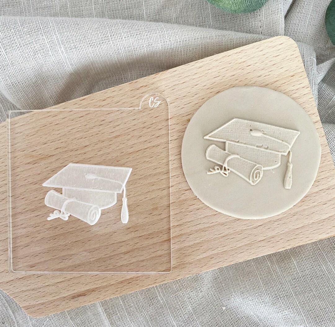 Graduation Hat Embosser Fondant Embosser Biscuit Cookie Cupcake Pop up ...