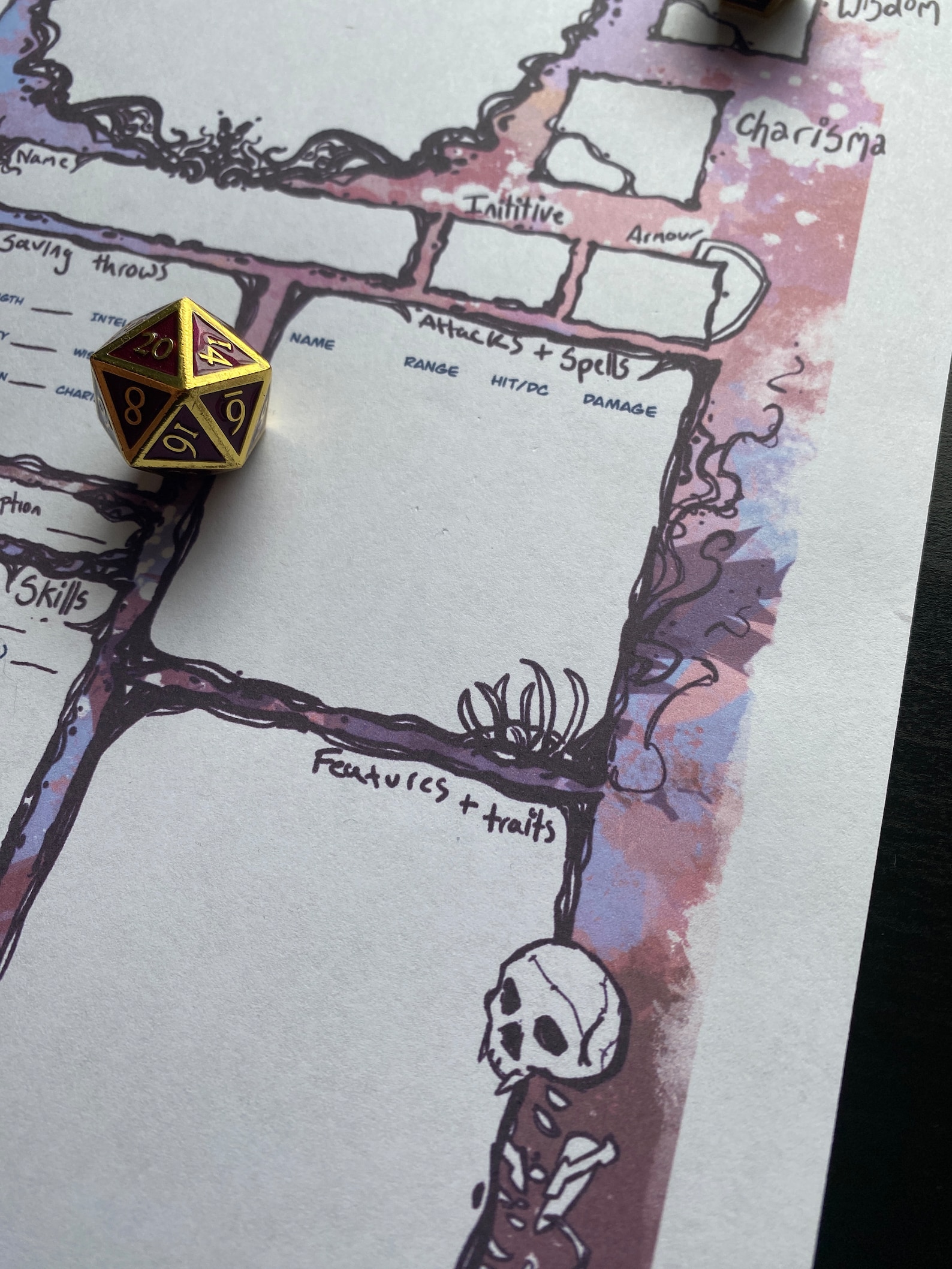 The Necromancer - Digital Download Dnd 5e Character Sheet - Etsy