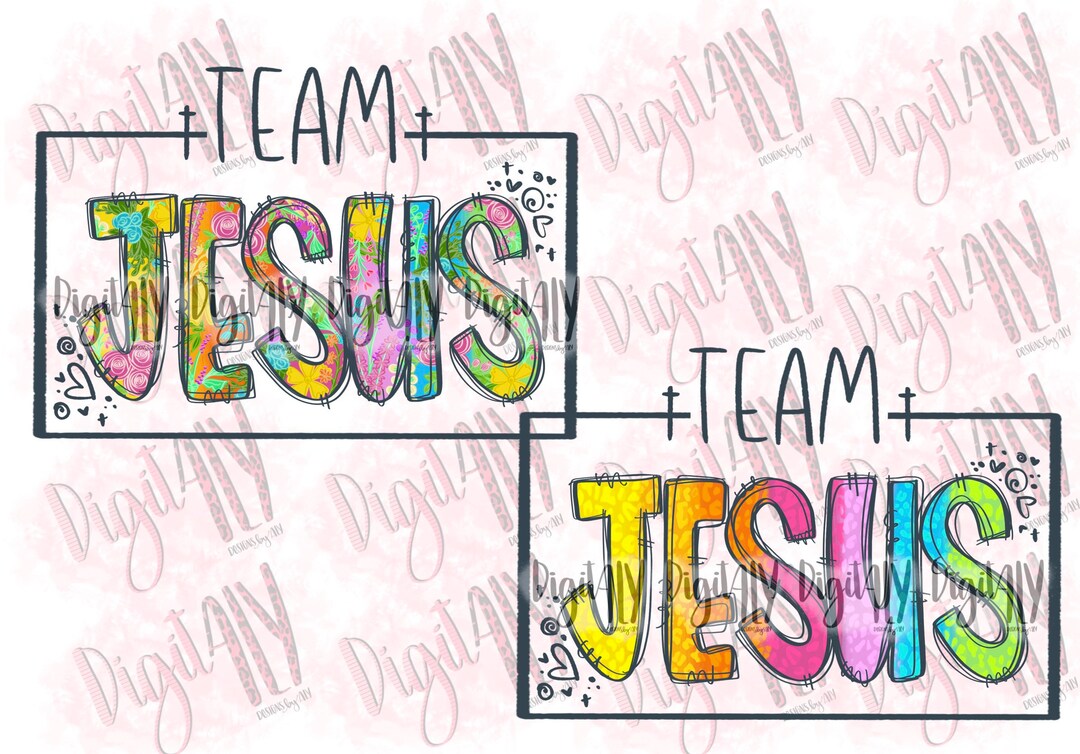 Team Jesus Shirt / Digital Download/ Printable/ Screen Print ...