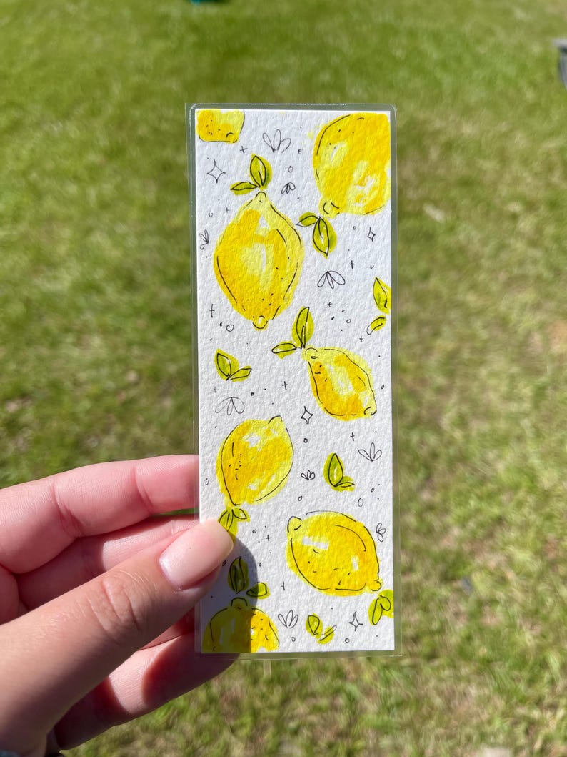 Set of 3 Watercolor Bookmarks/ Fruit Bookmarks / Hand Painted - Etsy