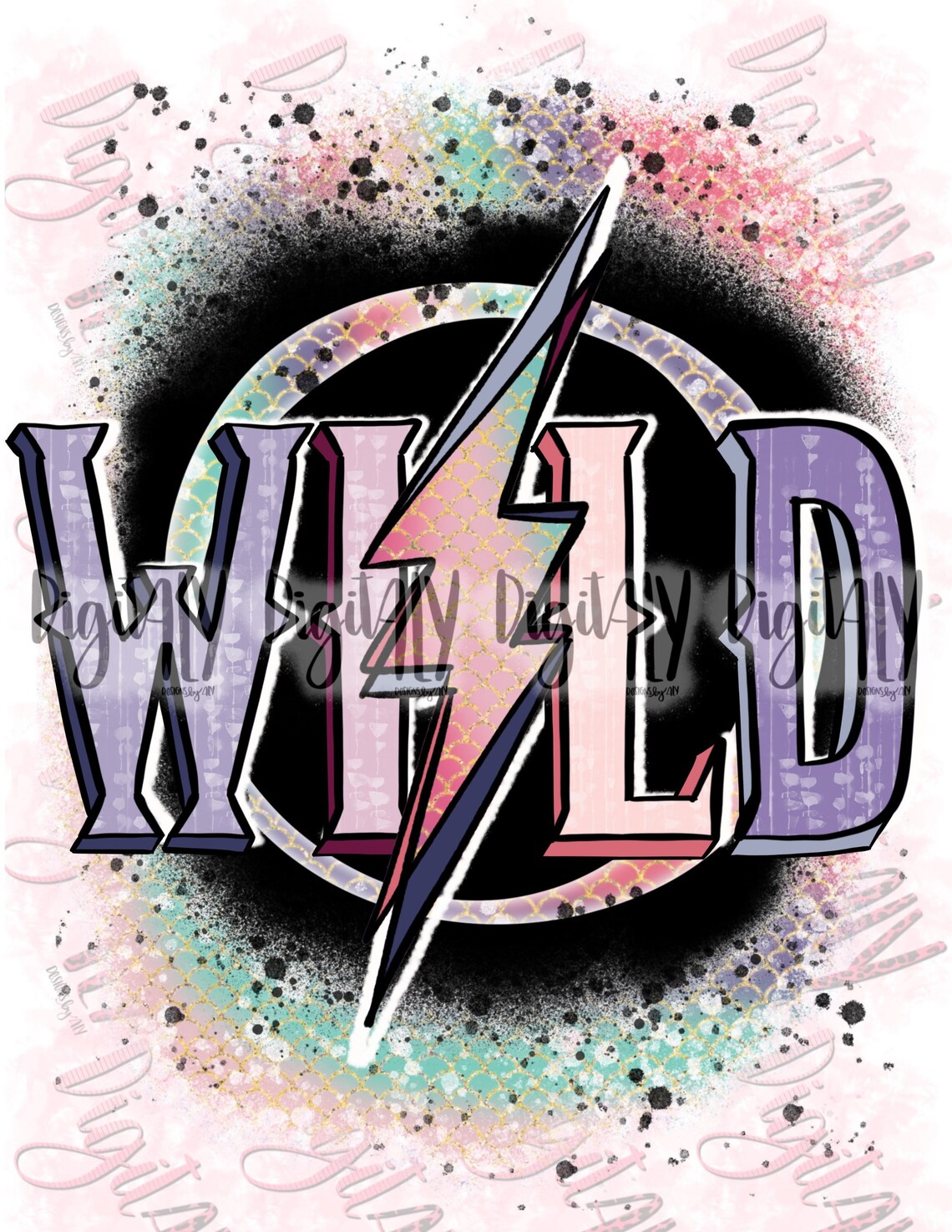 Four Wild Designs / Lisa Frank Inspired/ Mermaid Inspired/ Halloween ...