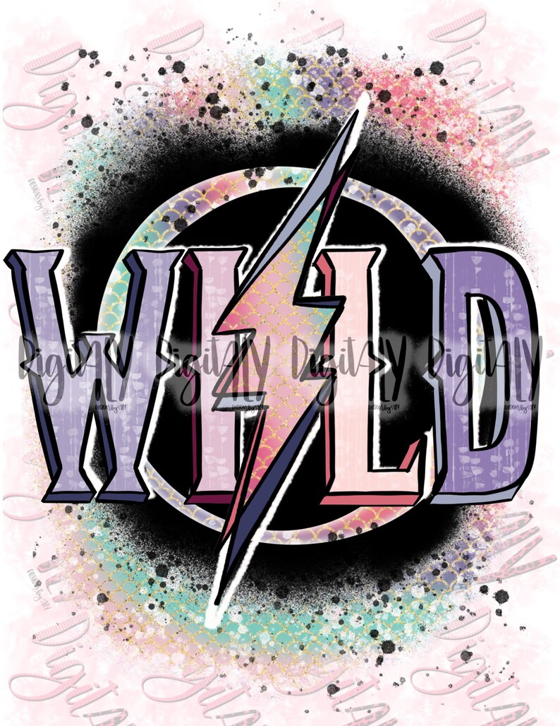 Four Wild Designs / Lisa Frank Inspired/ Mermaid Inspired/ Halloween ...