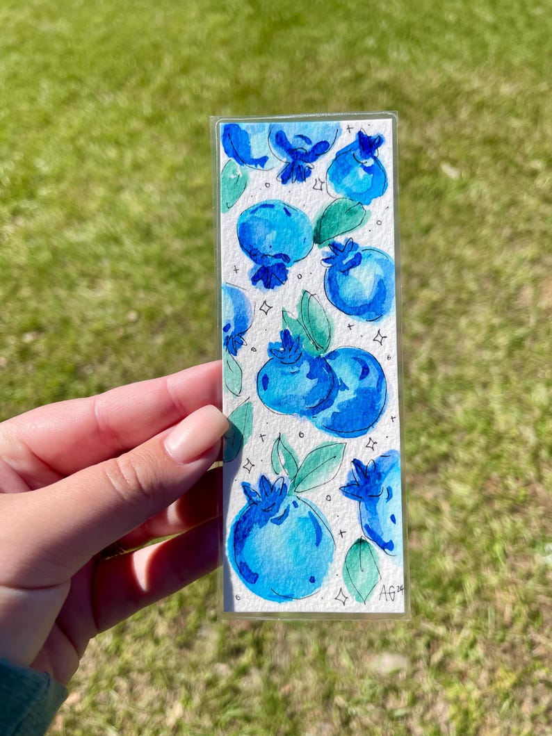 Set of 3 Watercolor Bookmarks/ Fruit Bookmarks / Hand Painted - Etsy