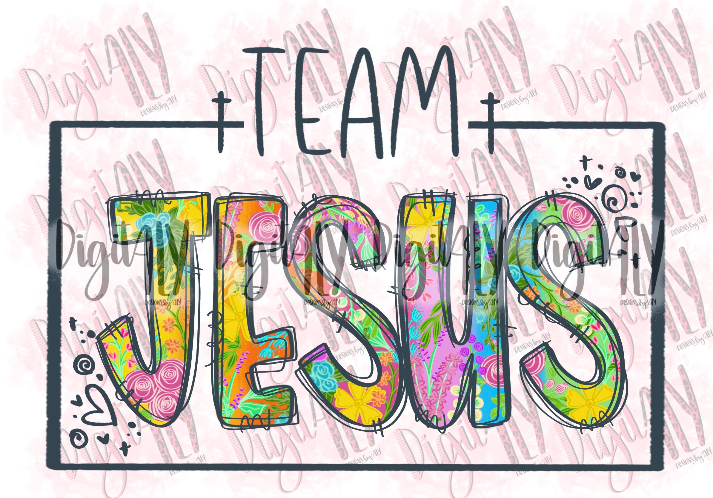 Team Jesus Shirt / Digital Download/ Printable/ Screen Print ...