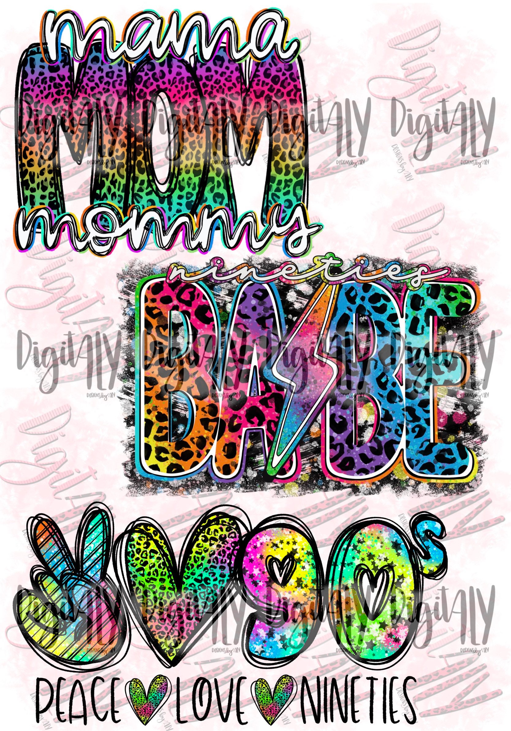 Lisa Frank Inspired / Lisa Frank Png/ Mom Png/ 90s Babe/ Cheetah Print ...