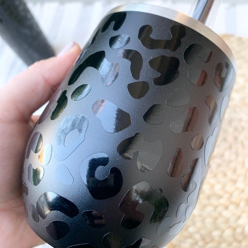 Leopard Wine Glass Wine Glass Gift for Her Leopard Print - Etsy