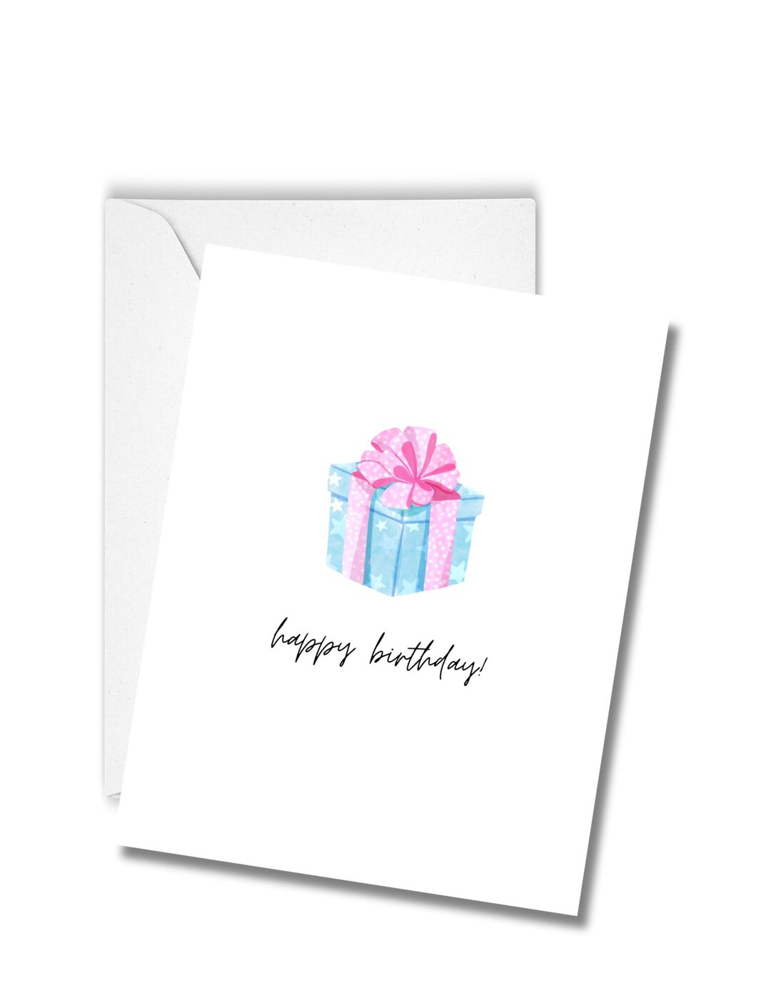 Present Birthday Card - Etsy