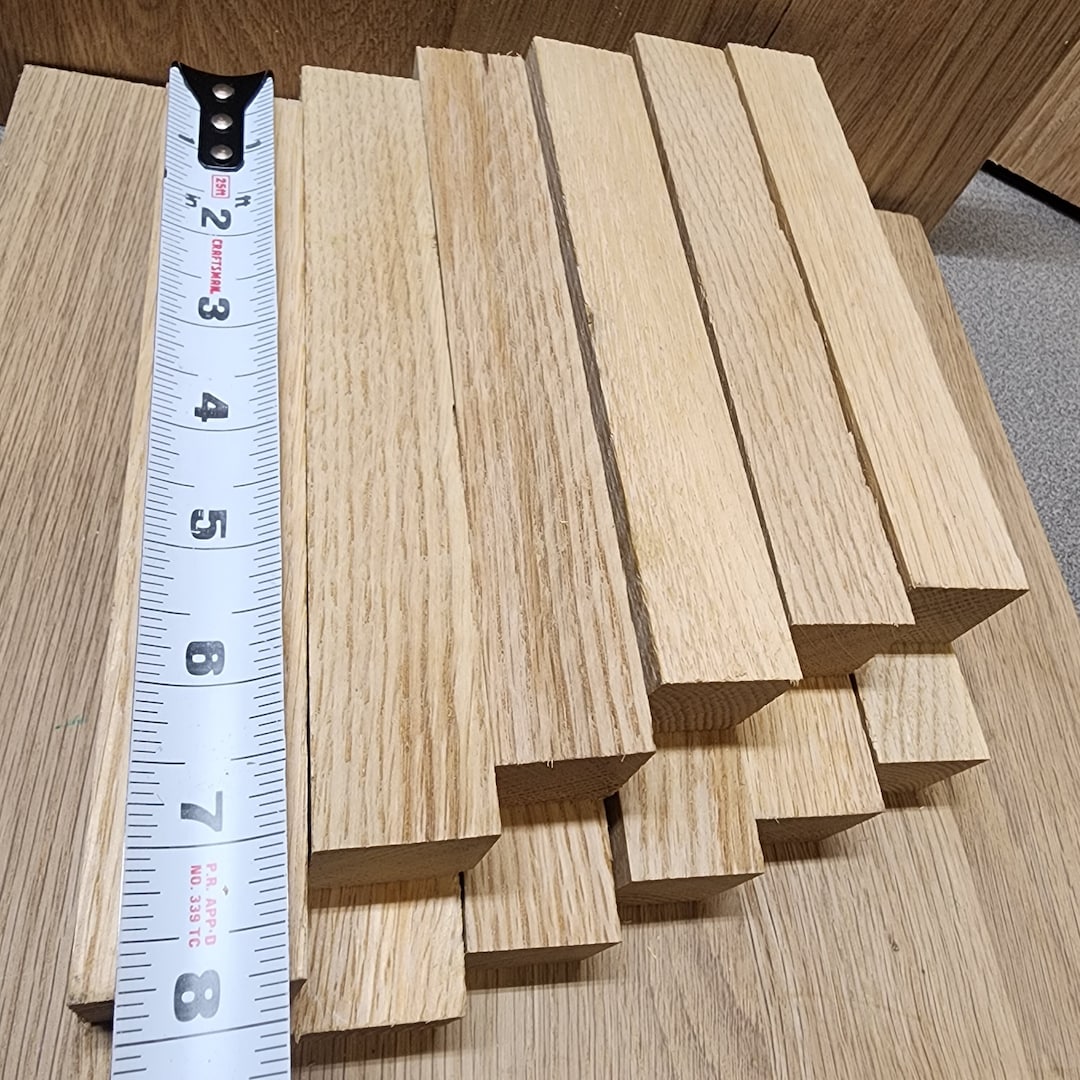 12 Pcs. White Oak Pen Blanks 7.75 Inches Long White Oak Craftwood White ...