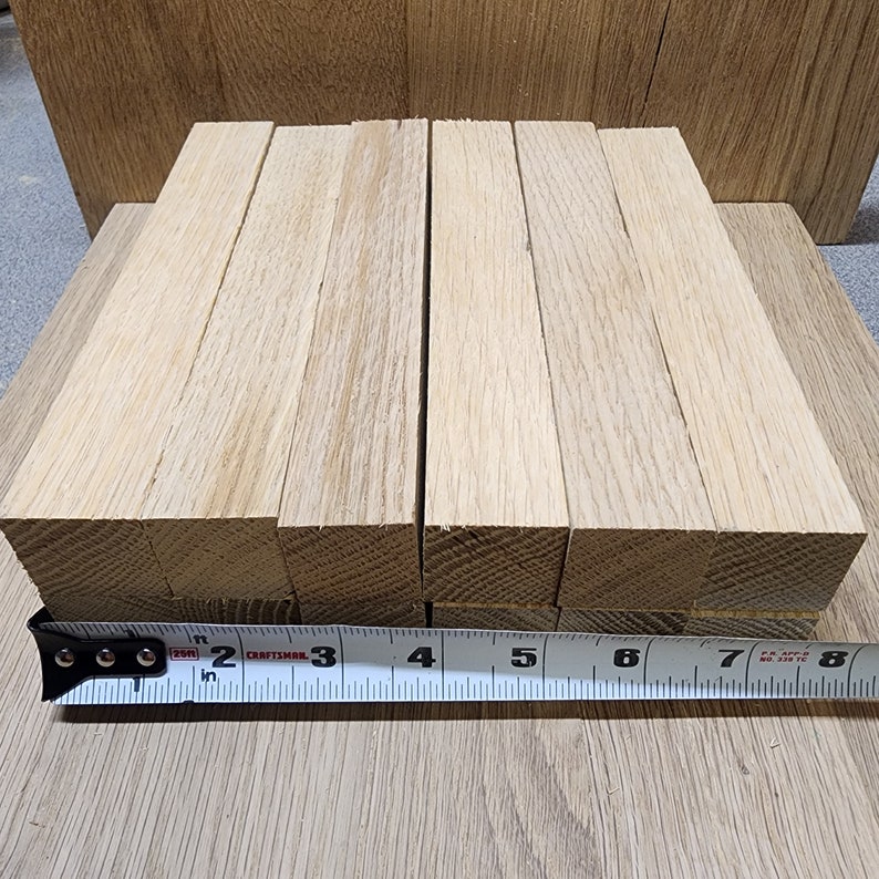 12 Pcs. White Oak Pen Blanks 7.75 Inches Long White Oak Craftwood White ...