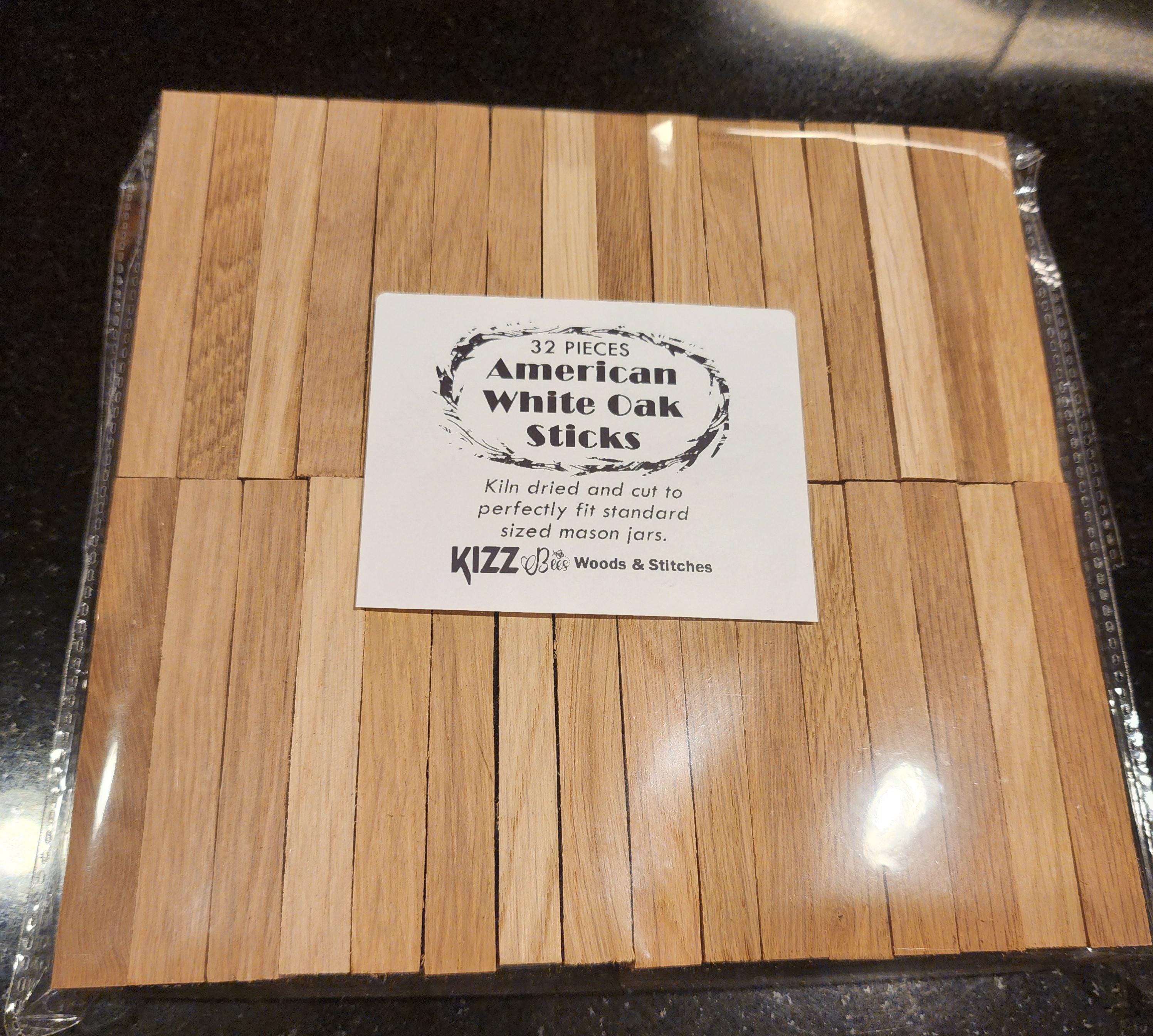 KILN Dried White Oak Sticks ( 1 LB) for Flavoring and Aging Whiskey and ...