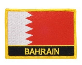 Bahrain National Flag Embroidered Iron on Patch Sew on Badge - Etsy