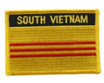 South Vietnam Flag Embroidered Patch - Etsy