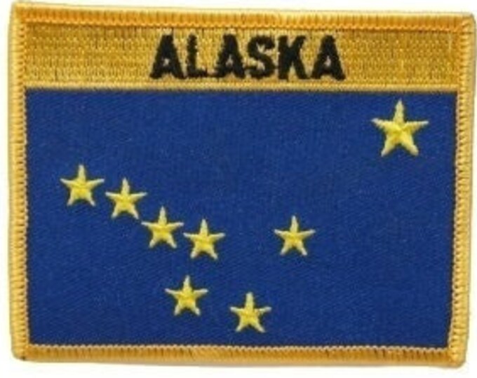 Alaska Flag Embroidered Patch - Etsy