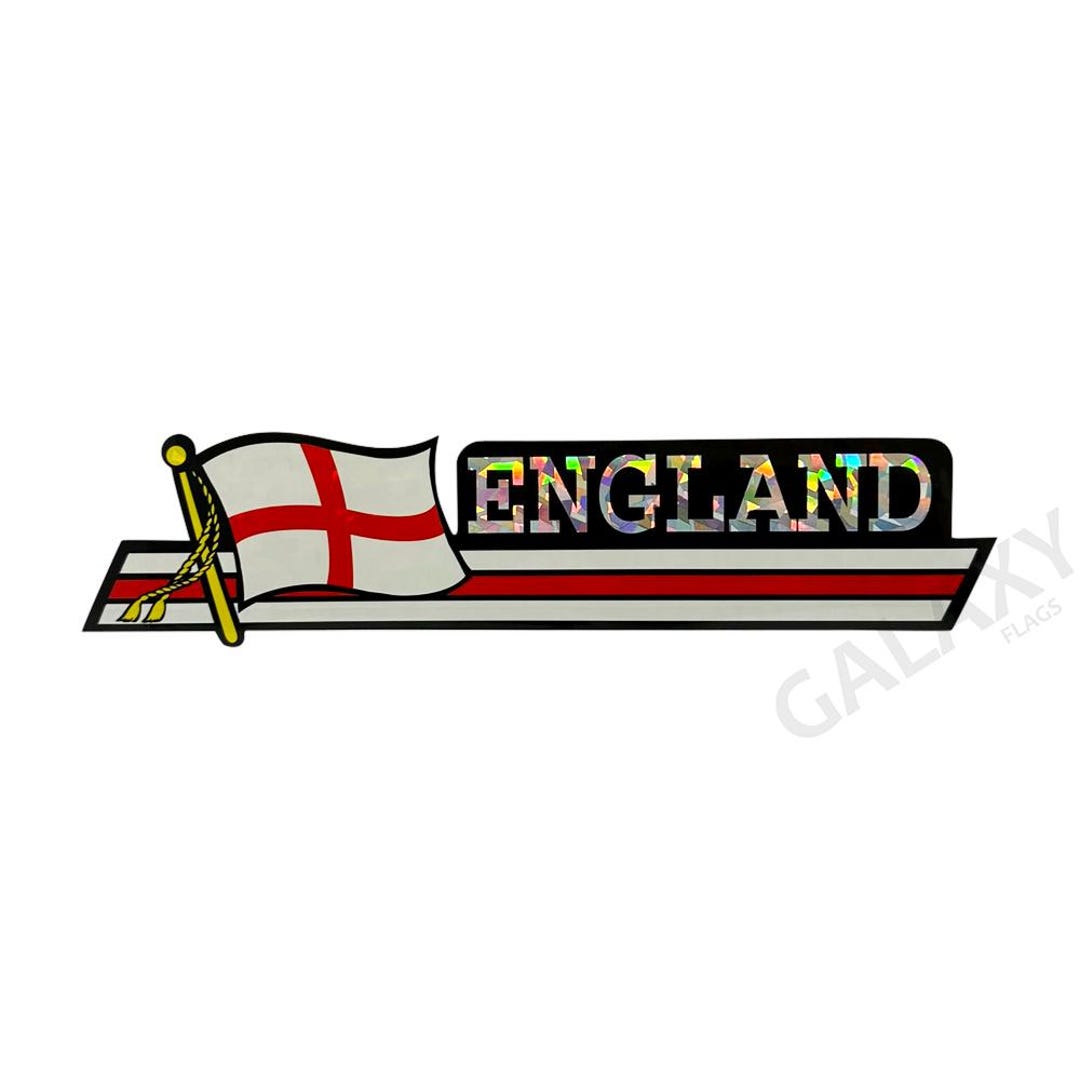 England Bumper Sticker / England Flag Sticker / "3 X 11 3/4" England ...